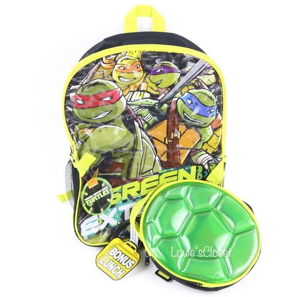 Nickelodeon | Accessories | Ninja Turtles Backpack Shell Lunch Box Set ...